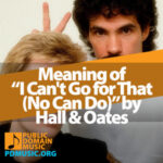Meaning of the Song "I Can’t Go for That (No Can Do)" by Hall & Oates ...